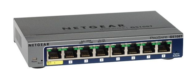 8-port Gigabit Smart Switch NETGEAR GS108T - Chính Hãng, Giá Tốt ...