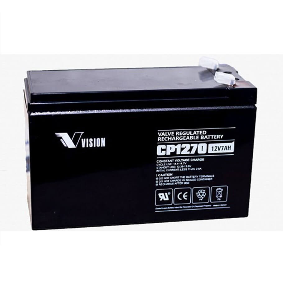 Ắc quy 12V-7Ah VISION CP1270 - Chính Hãng, Giá Tốt | SieuThiVienThong