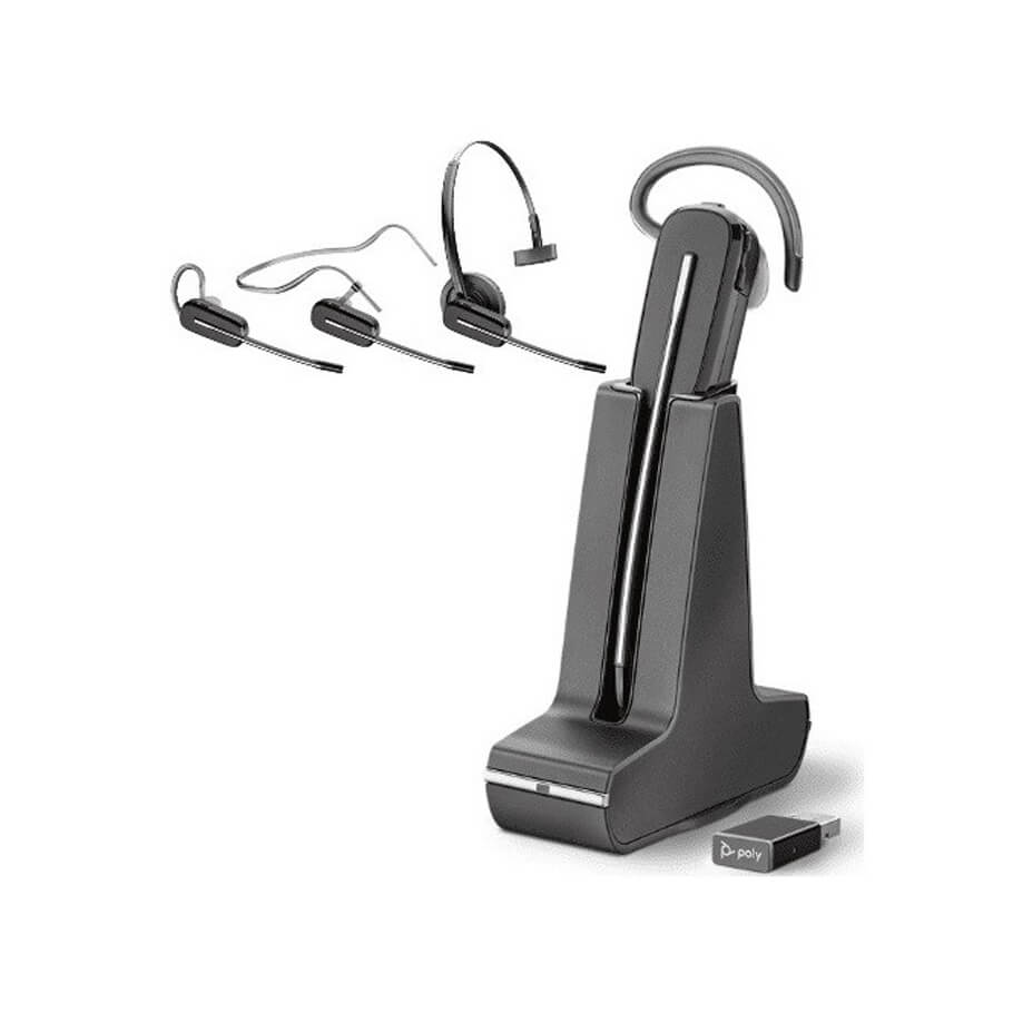 Tai nghe không dây Poly Savi 8245 UC, S8245 C, D200 USB-A (8D3H2AA#ABB ...