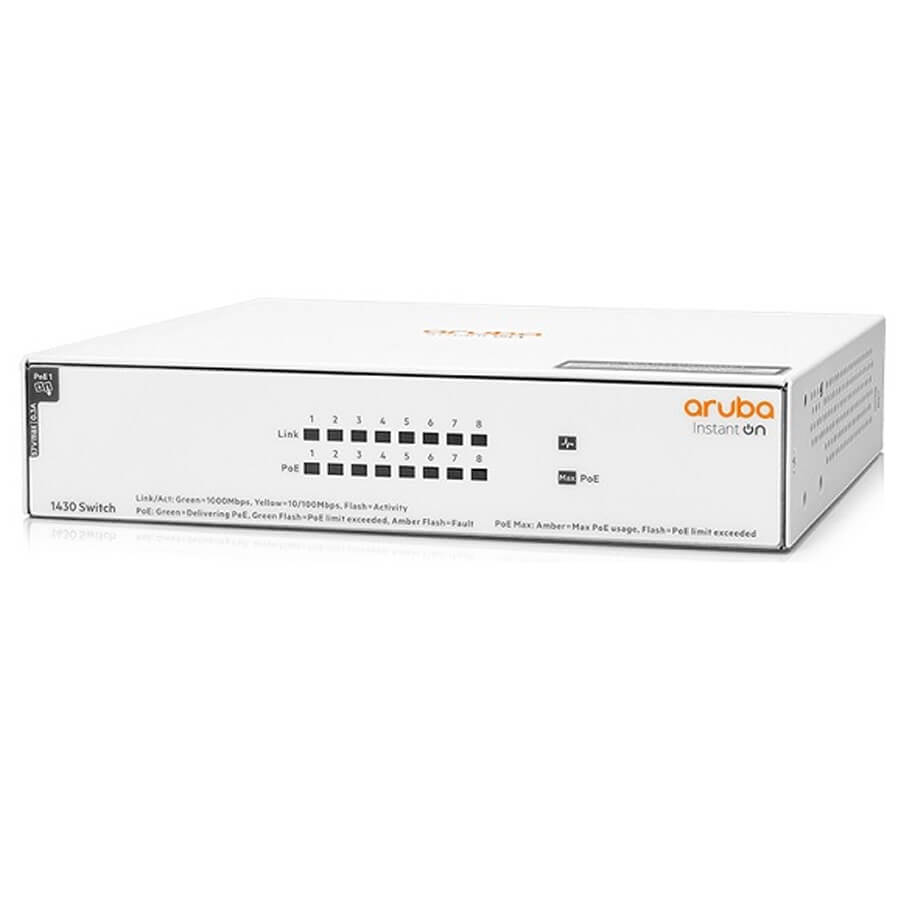 HPE Aruba IO 1430 8G Class4 PoE 64W Switch (R8R46A) - Chính Hãng, Giá ...