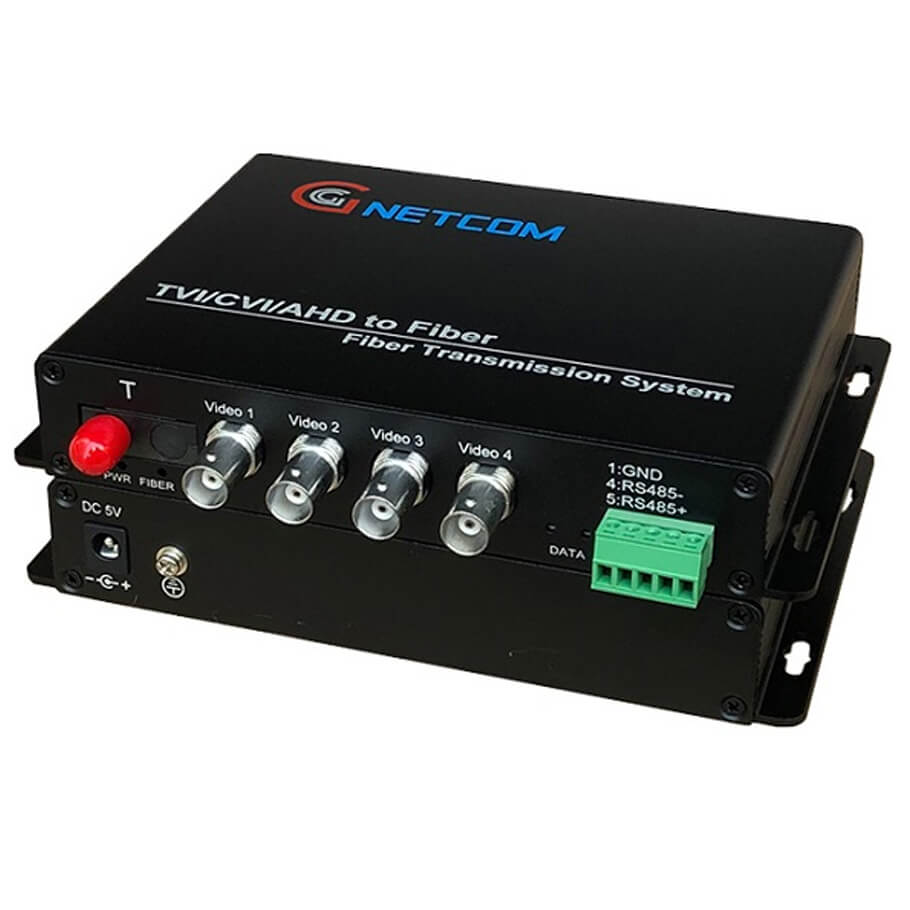 Bộ chuyển đổi Video quang 4 kênh GNETCOM HL-4V1D-20T/R 720P RS485/PTZ - Chính Hãng, Giá Tốt ...
