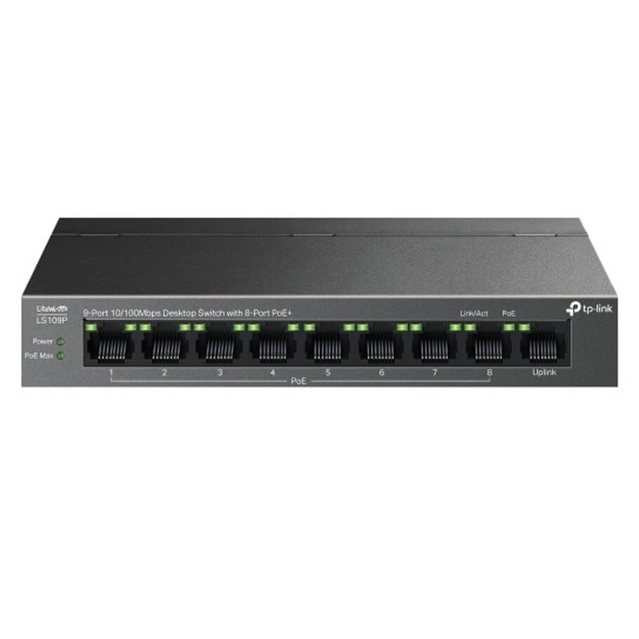 9-Port 10/100Mbps Desktop Switch TP-LINK LS109P - Chính Hãng, Giá Tốt ...
